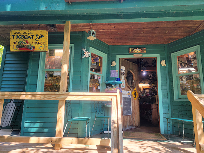 The entrance, complete with a "Tugboat Jim" sign, feels like stepping into someone's beloved collection rather than a formal museum &ndash; that's its magic.