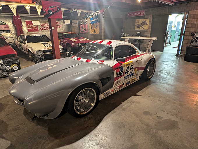 Racing heritage comes alive in this competition-ready Corvette, its aerodynamic modifications hinting at high-speed adventures past.