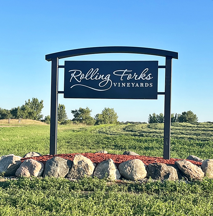 The sign marking your arrival at proof that Minnesota's hidden gems often hide in plain sight along country roads.