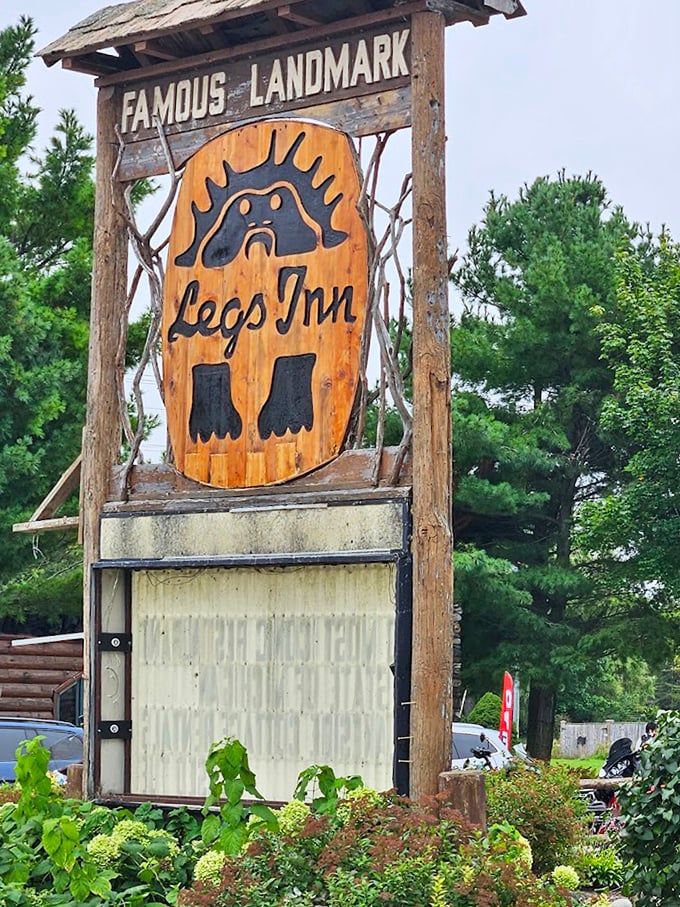 The iconic sign featuring upside-down stove legs announces you've arrived somewhere special &ndash; both geographically and gastronomically.