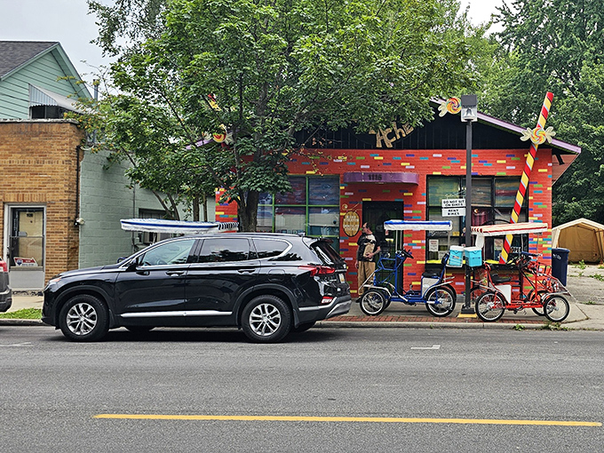 From the outside, it's an unmissable splash of color on an ordinary street &ndash; a sugar-coated beacon for sweet-seekers everywhere.