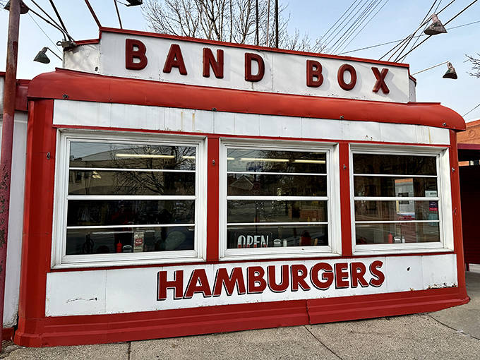 The Band Box sign has been a neighborhood landmark for decades, a red and white promise of good food and warm welcome to all who enter.