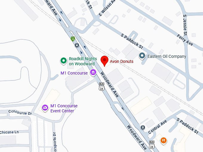 16. avon donuts inc (pontiac) map