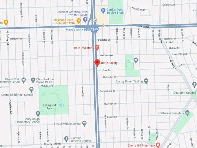 16. bartz bakery map