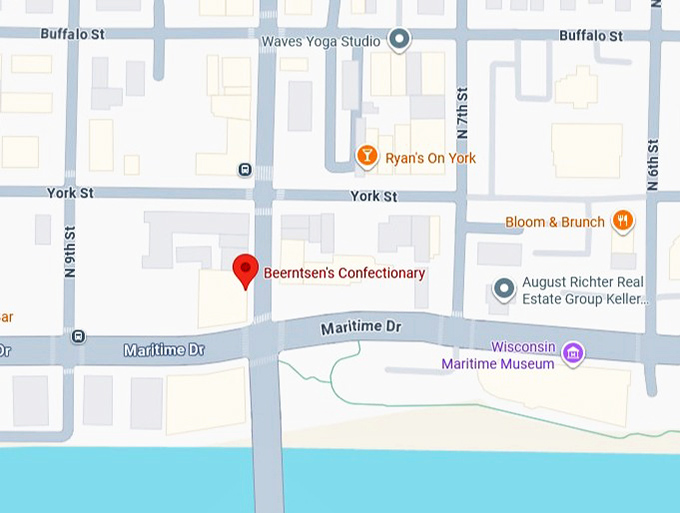 16. beerntsen's confectionary inc map