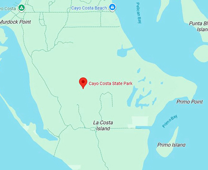 16. cayo costa state park map