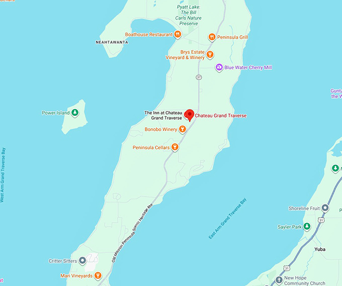 16. chateau grand traverse (traverse city) map