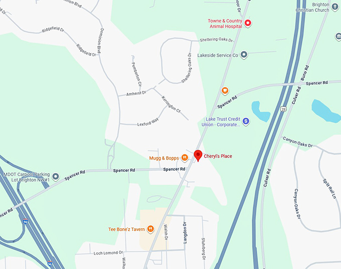 16. cheryl's place (brighton) map