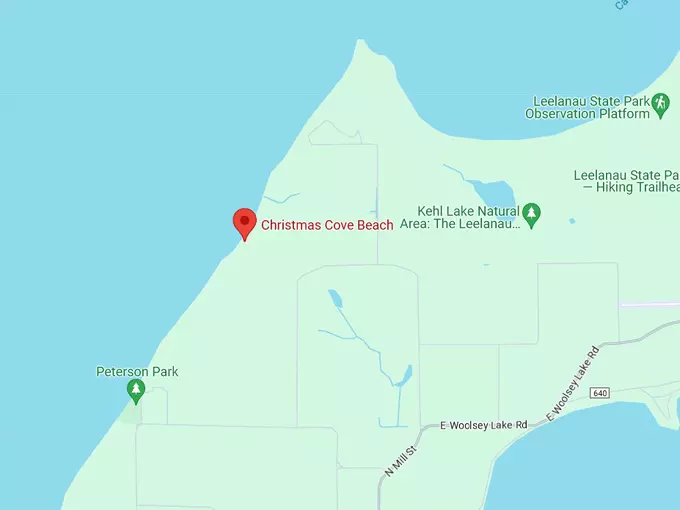 16. christmas cove beach map