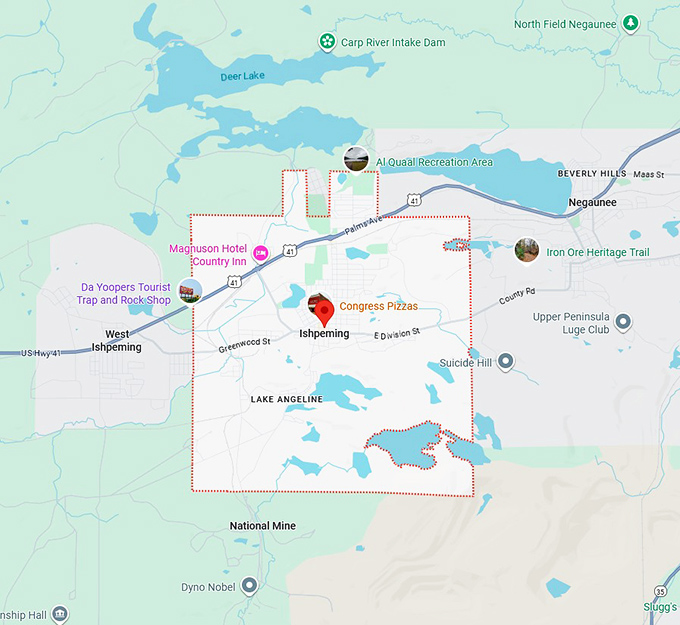16. ishpeming, michigan map
