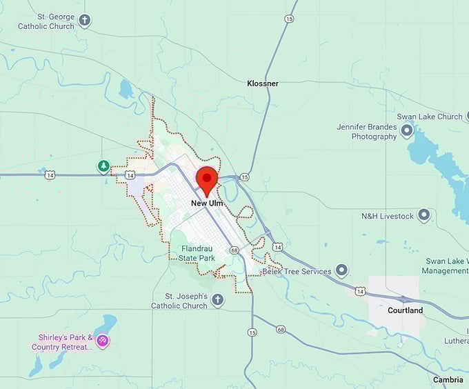 16. new ulm map