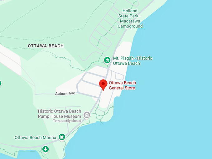 16. ottawa beach general store map