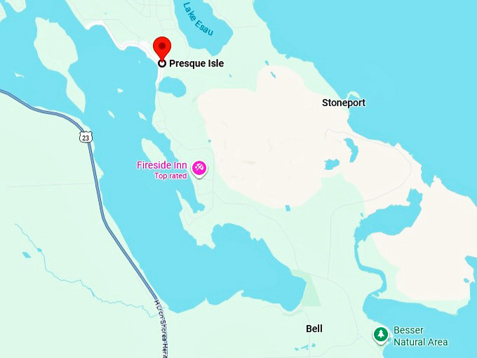 16. presque isle map