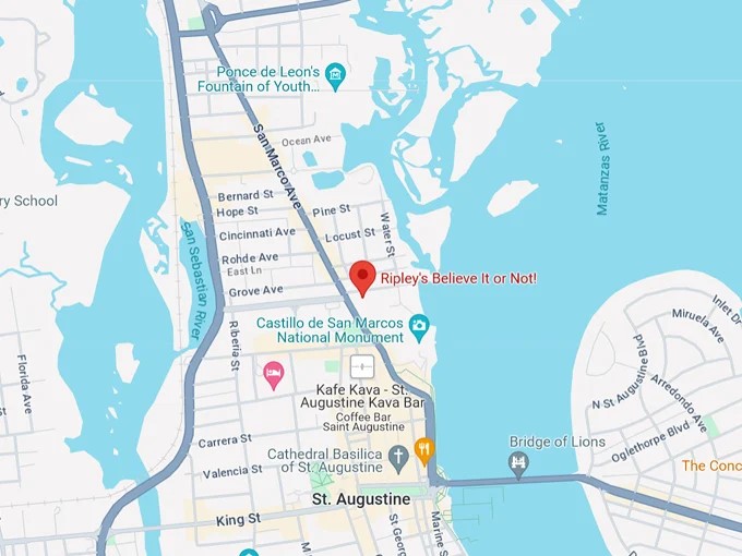 16. ripleys believe it or not 10 map