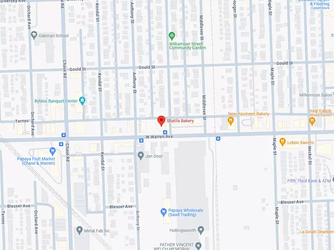 16. shatila bakery map