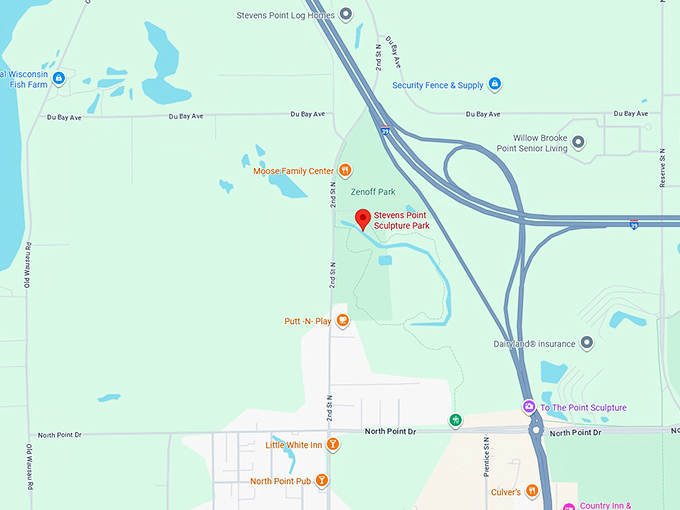 16. stevens point sculpture park map