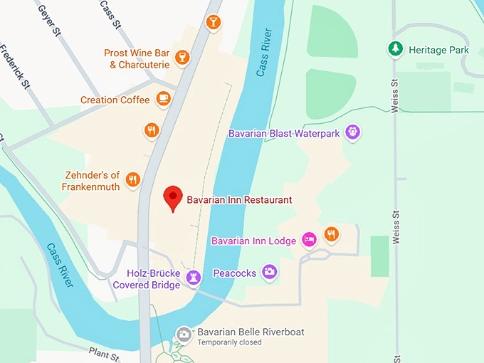 16. the bavarian inn restaurant map