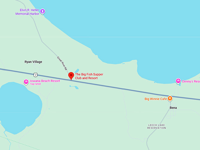 16. the big fish supper club and resort map
