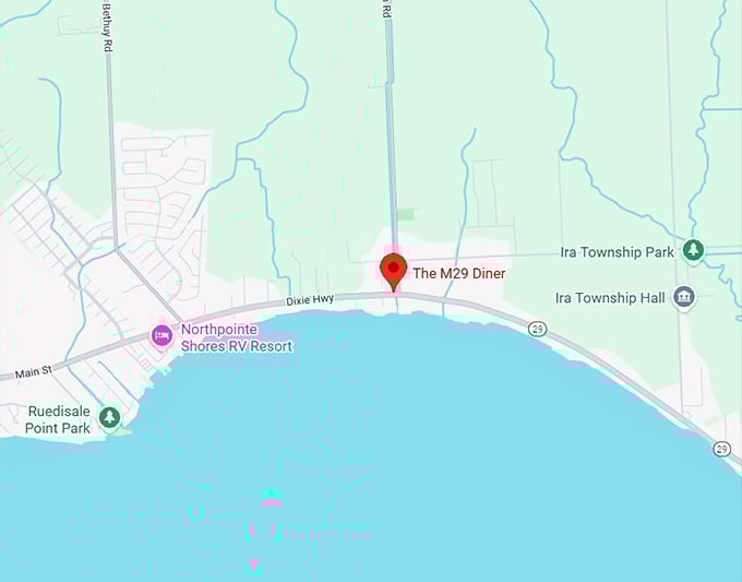 16. the m29 diner map