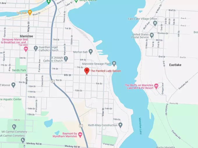 16. the painted lady saloon map