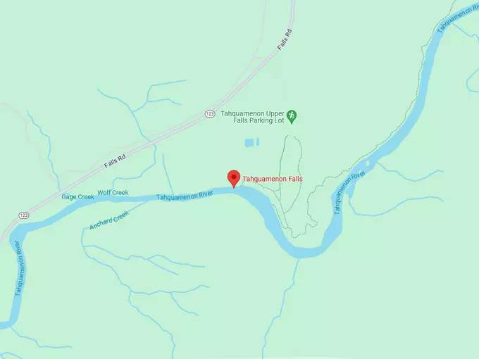 16. the tahquamenon falls map