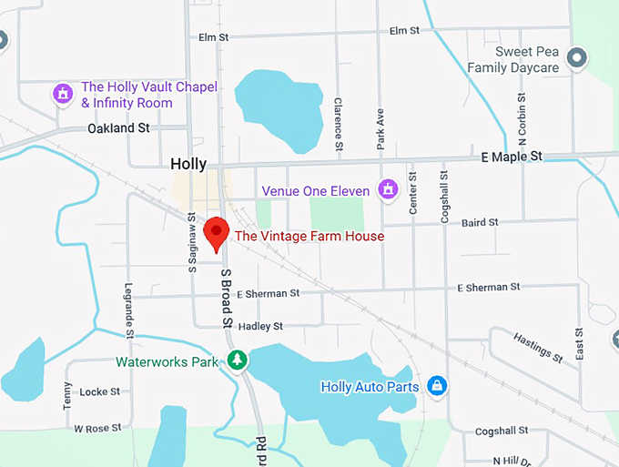 16. the vintage farm house map