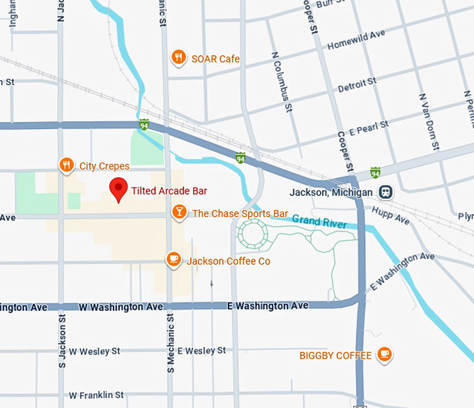 16. tilted arcade bar (jackson) map