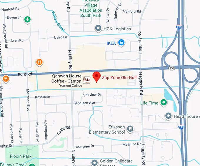 16. zap zone glo golf map