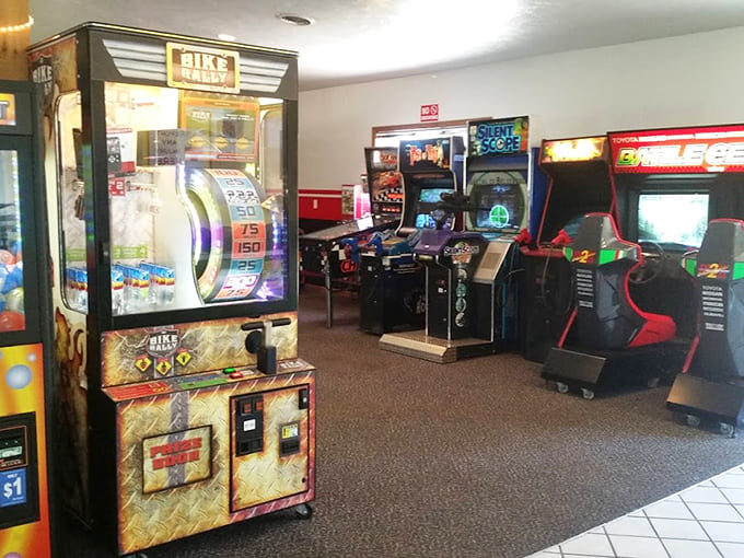Classic arcade games line up like old friends waiting to take your quarters and give you that nostalgic buzz you didn't know you needed.