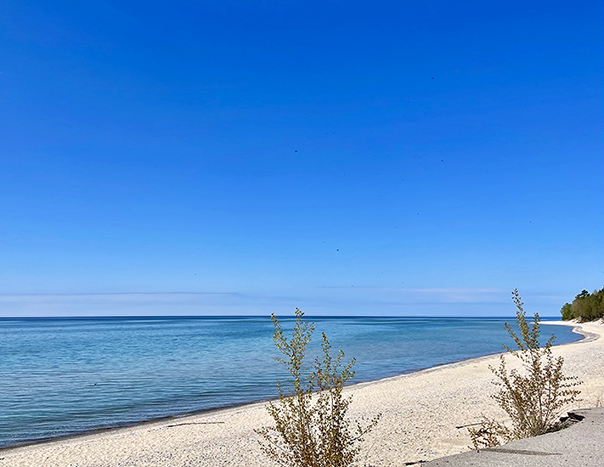 The gentle curve of Christmas Cove's shoreline creates an intimate beach experience where you can actually hear the waves instead of someone's playlist.