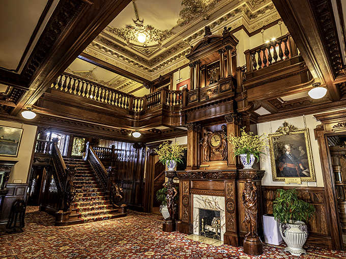 Step into the grand hall and feel like royalty &ndash; the ornate woodwork and soaring ceilings create an atmosphere where you half-expect a butler to announce dinner.