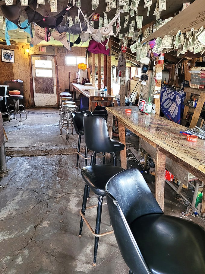 Step inside to discover the legendary dollar-and-bra ceiling &ndash; where patrons' contributions create a bizarre financial canopy unlike anything else.