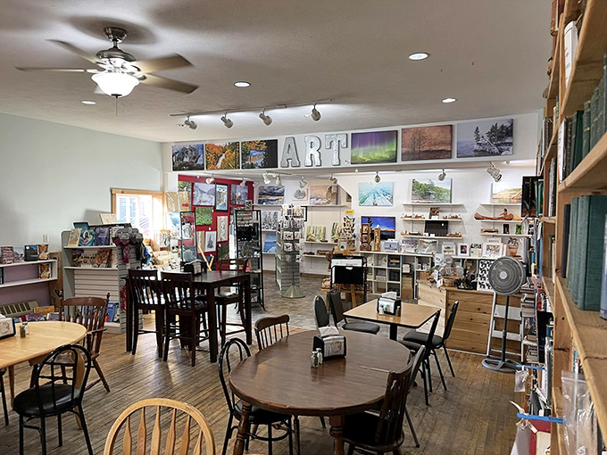 Where wooden warmth meets literary charm, and every mismatched chair tells you to sit down, stay awhile, and forget what time it is.