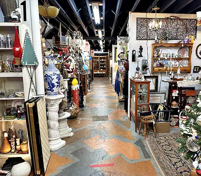 Wandering these aisles feels like exploring the world's most interesting grandmother's attic &ndash; if your grandmother collected everything from chandeliers to tiki mugs.