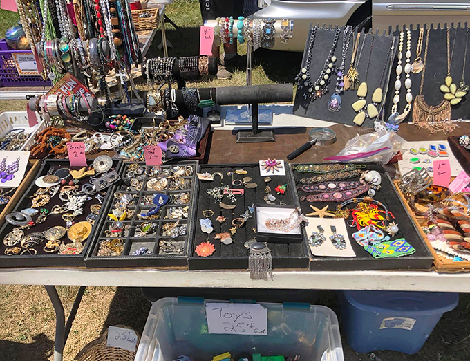 Vintage bling and costume treasures sparkle under the sun &ndash; one person's forgotten jewelry becomes another's statement piece.