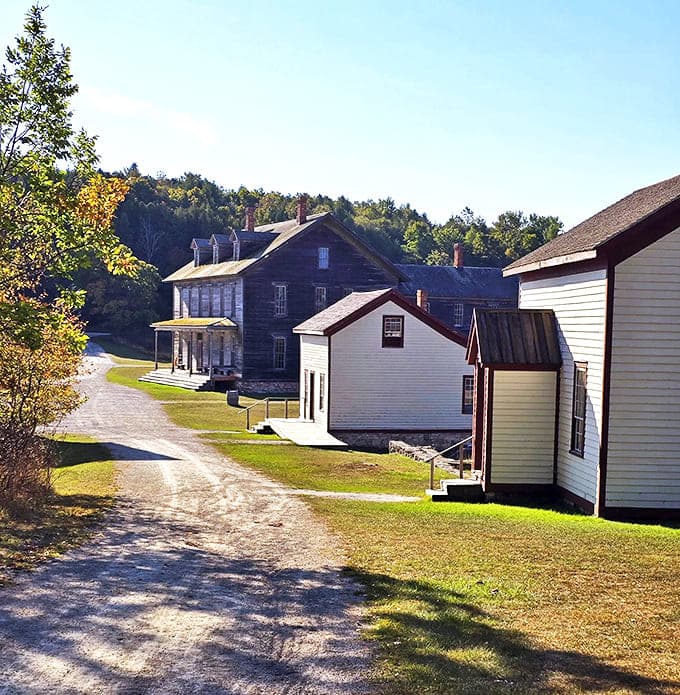 Time-worn treasures: These weathered buildings whisper stories of industrial ambition, standing as silent witnesses to a bygone era of iron and sweat.
