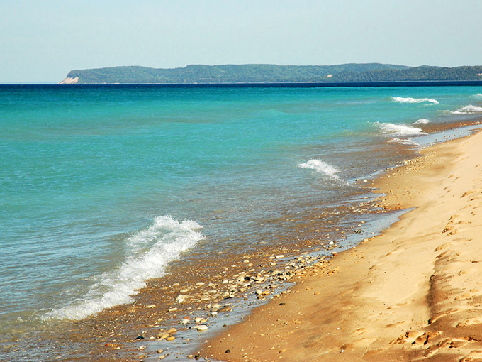 Seaside serenity at its finest &ndash; where the water gradient shifts from aquamarine to deep blue, creating nature's perfect ombr&eacute;.