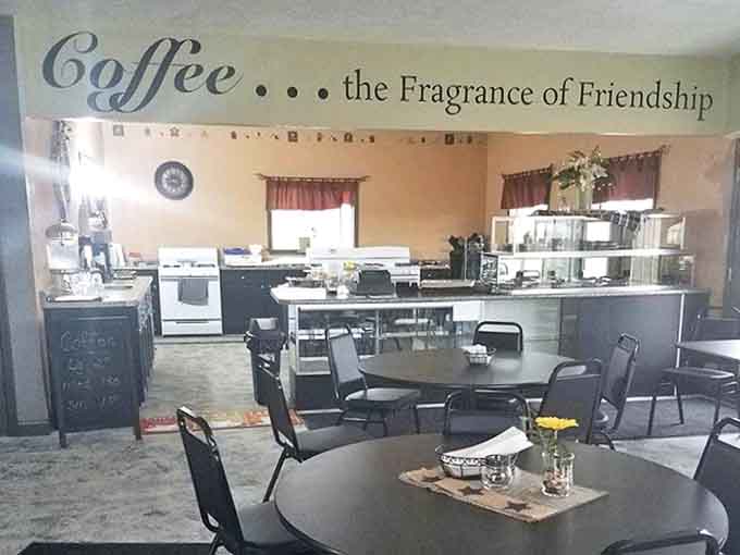 Warm lighting bathes the interior in a golden glow, creating an atmosphere where calories don't count and diet plans go to die.