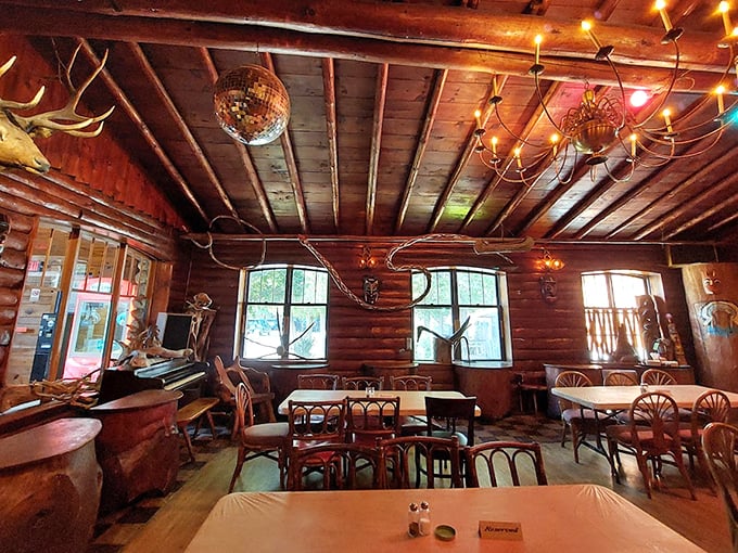 Step inside to discover a wonderland of hand-carved wood, antler chandeliers, and disco balls &ndash; because Polish cuisine pairs perfectly with personality.