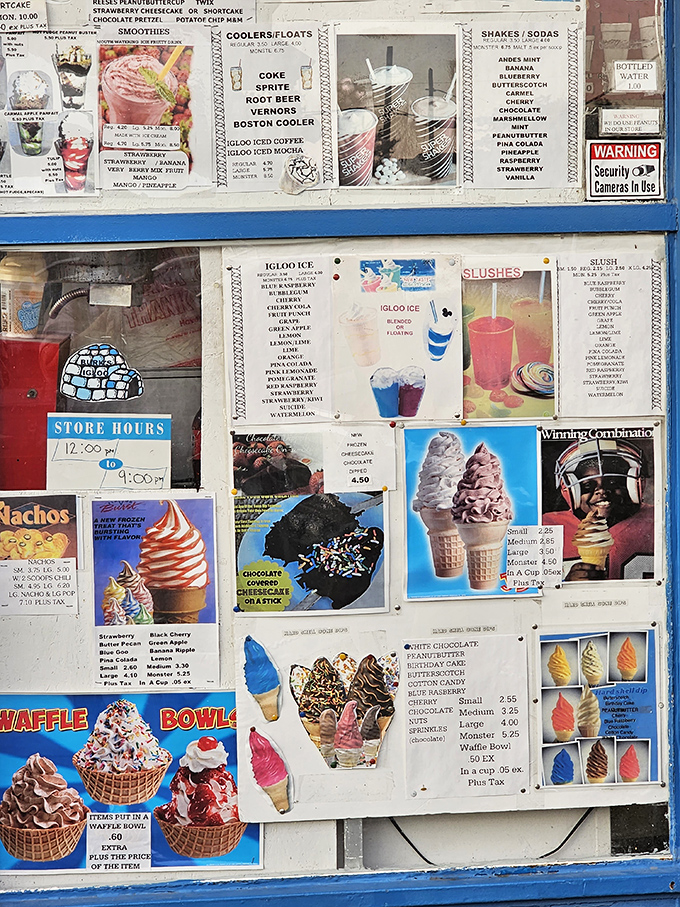 A menu board packed with possibilities, where decisions become deliciously difficult and childhood dreams come true.