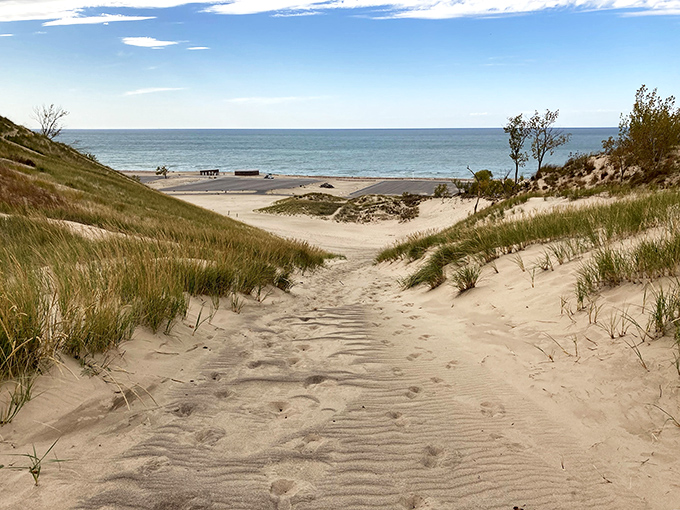 Sandy pathways beckon between dunes and shoreline, promising adventures that feel worlds away from everyday life.