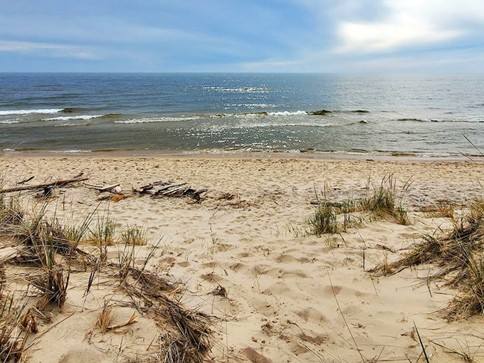 Pristine sands meet the endless blue of Lake Michigan, creating nature's perfect stress-relief system &ndash; just add your favorite beach chair.