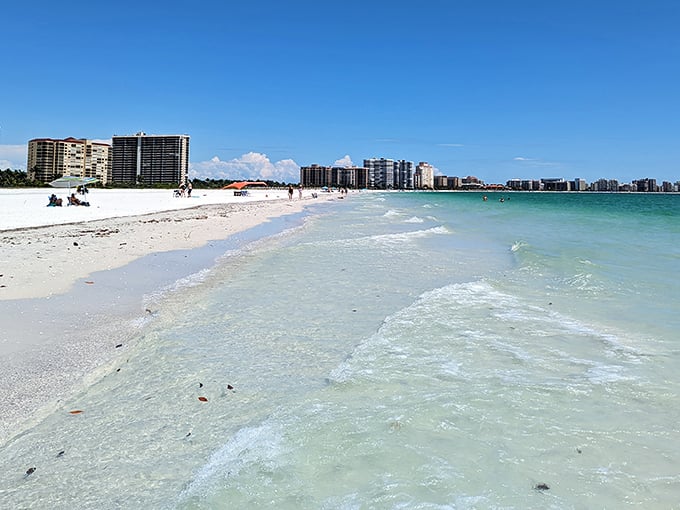 Pristine white sand meets crystal waters in perfect harmony &ndash; Mother Nature showing off her favorite color palette.