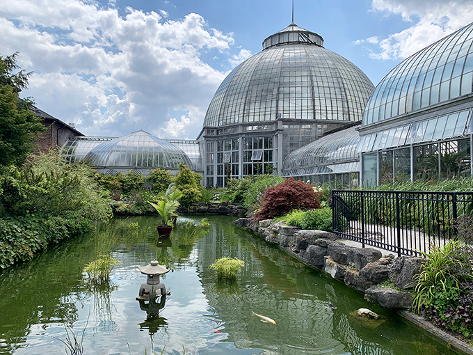 The Anna Scripps Whitcomb Conservatory's crystal dome houses botanical treasures from around the world, a tropical escape regardless of Michigan's weather tantrums.