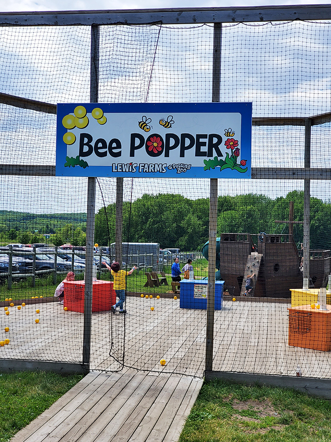 The Bee Popper invites little ones to launch yellow balls skyward with compressed air&mdash;physics lessons disguised as pure, giggle-inducing fun.