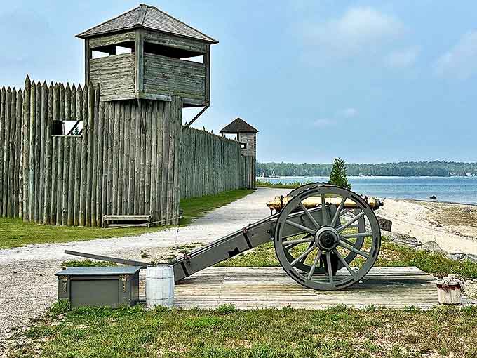 This isn't just for show&mdash;the fort's cannon once protected vital shipping lanes, now it protects visitors from forgetting America's colonial roots.