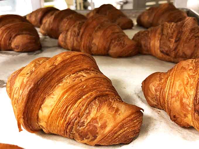 These aren't just croissants &ndash; they're butter-laden masterpieces with layers so perfect they could make a French baker weep with envy and admiration.