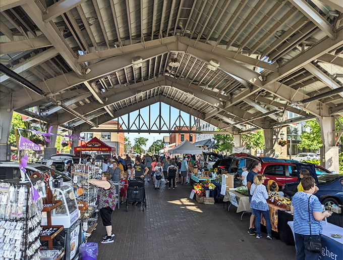 The Downtown Gaylord Farmers Market buzzes with local flavor under its covered pavilion &ndash; where "farm-to-table" isn't trendy, it's Tuesday.