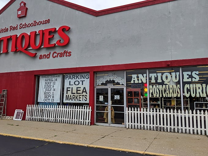 Step through these doors and prepare for a time-traveling adventure – the white picket fence is just the first hint of nostalgia awaiting inside.