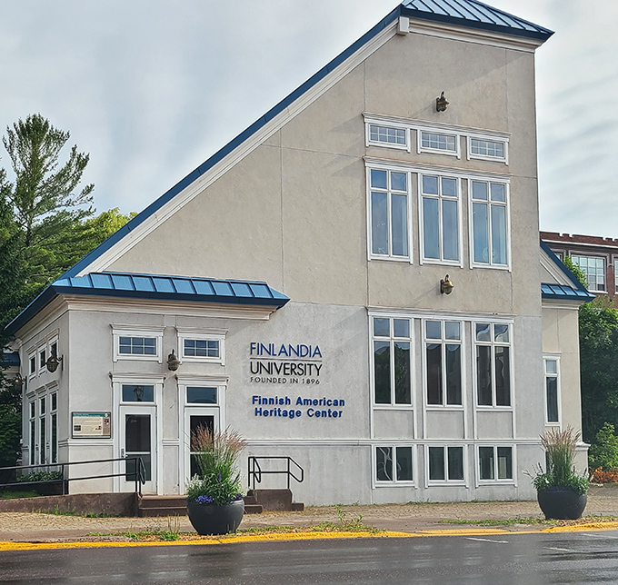 The Finnish American Heritage Center stands as a cultural beacon, its distinctive architecture housing treasures of Finnish-American history.